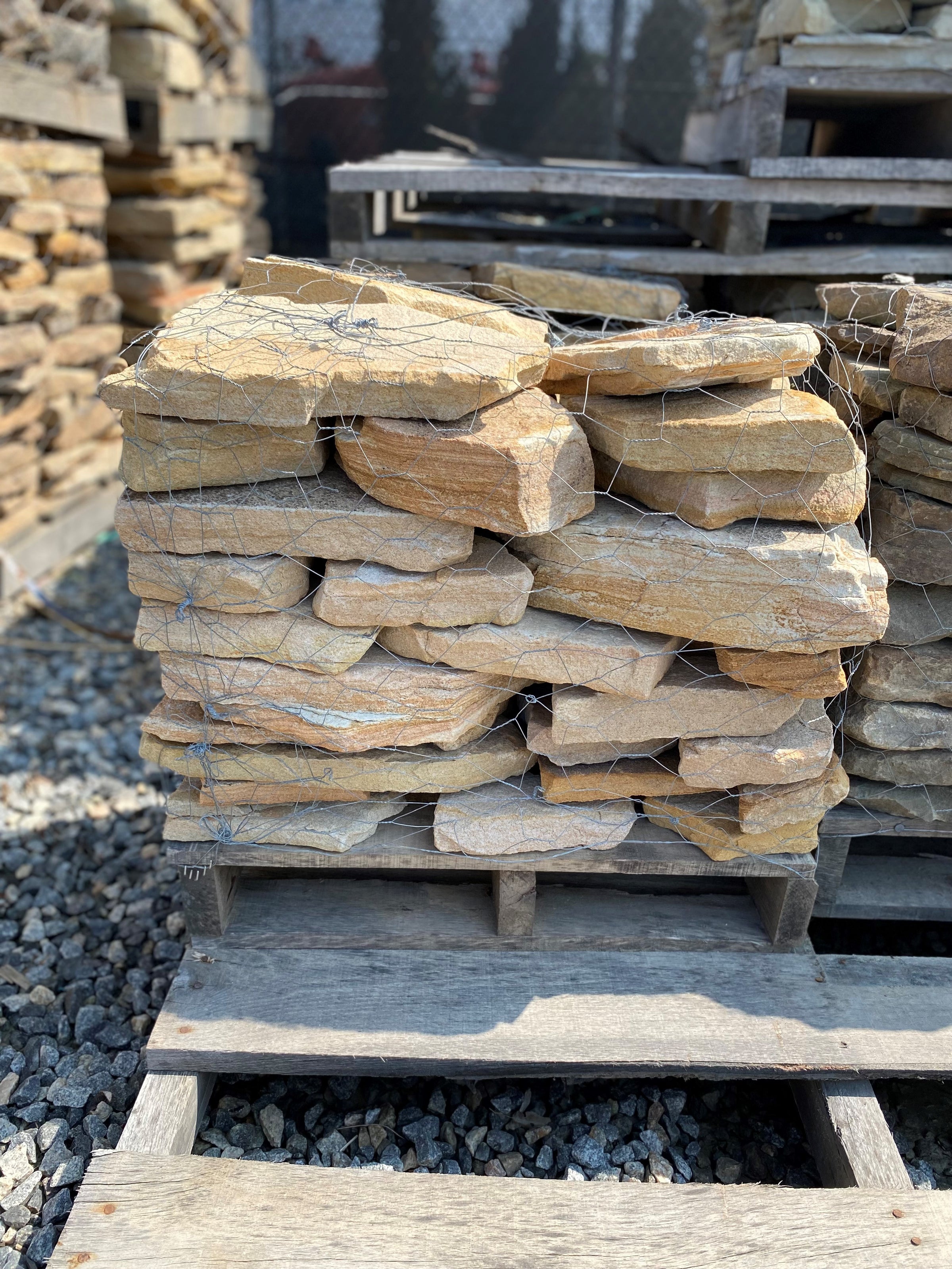 Natural Stacked Stone Wall